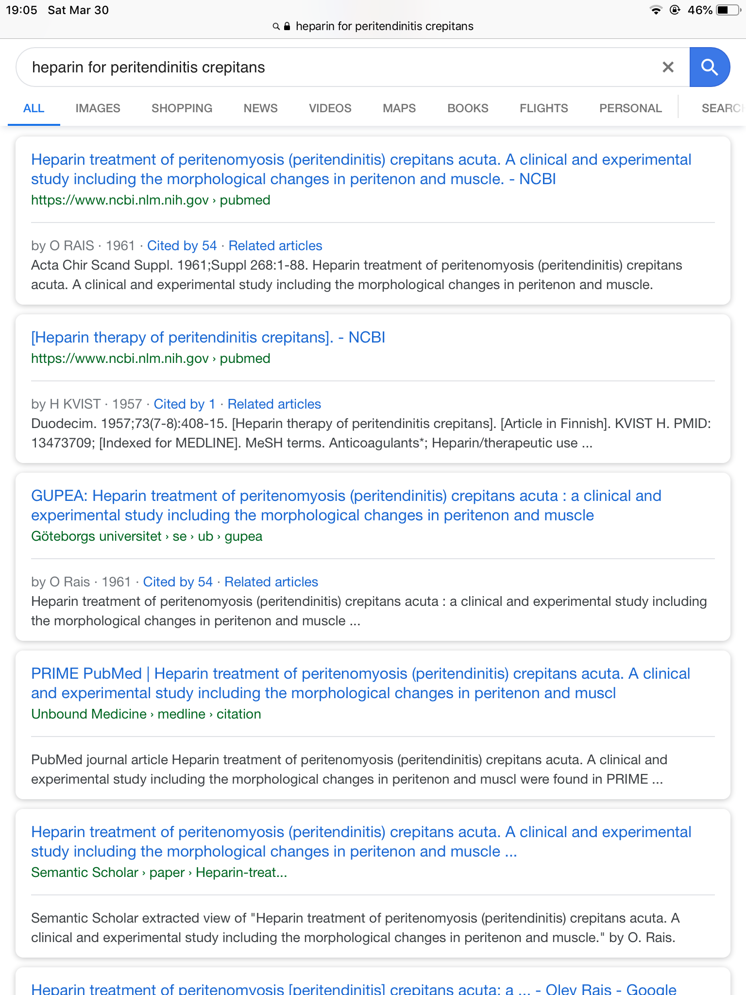 Treatment of Peritendinitis Crepitans: Heparin or Prednisone? | A ...